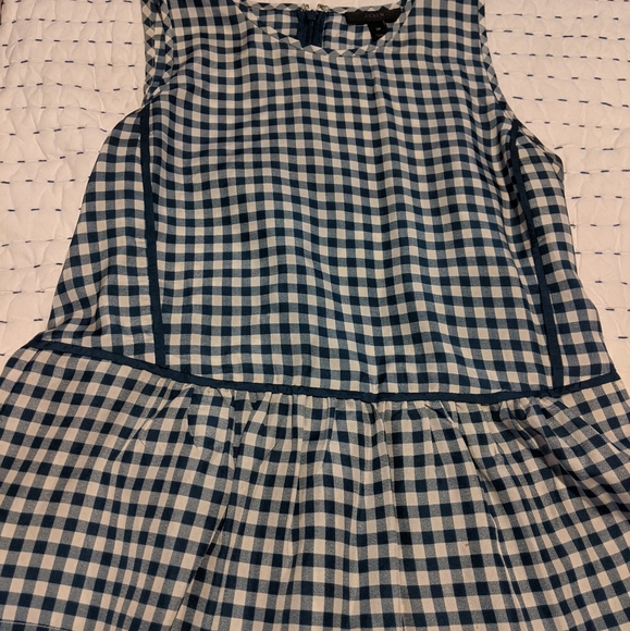 J. Crew | Tops | J Crew Silk Gingham Peplum Top 2p | Poshmark